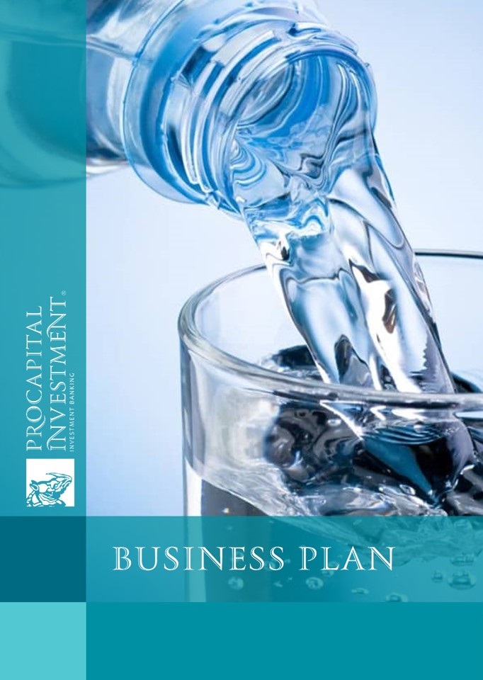 Business plan for a production and bottling of mineral water